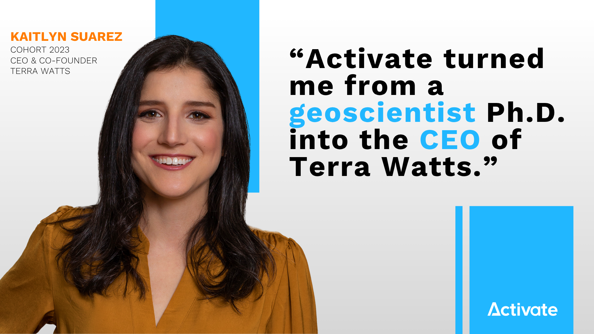 Activate—Driving Hard Tech for Good